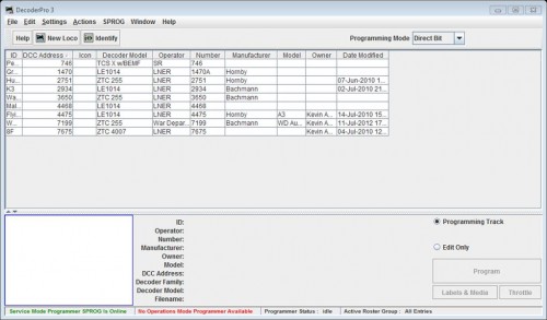 SPROG and DecoderPro Part 1